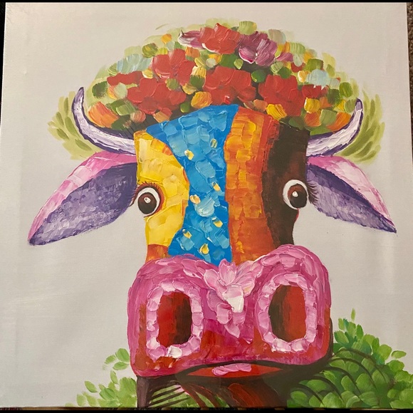 Muzagroo | Wall Decor | Happy Rancher Handpainted Oil Painting By ...